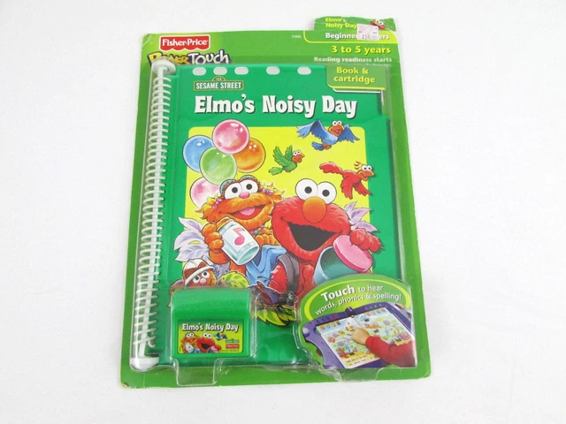 NOS FISHER PRICE PowerTouch Sesame Street Elmo's Noisy Day Book ...