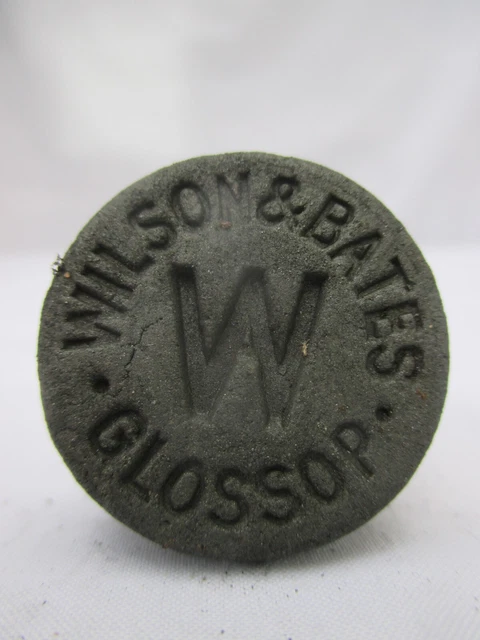 WILSON & BATES GLOSSOP GINGER BEER SODA VINTAGE OLD ANTIQUE BOTTLE ...