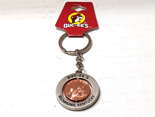 BUC-EE'S BUC-EES RICHMOND Kentucky Souvenir Spinner Penny Keychain Key ...