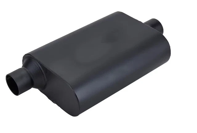 WELDED TWO CHAMBER Muffler, 3 Inch, Offset Inlet 3 Center Outlet ...