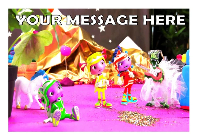 FLOOGALS BIRTHDAY Cake Topper A4 Edible Iced/ Icing Personalised £5.00 ...