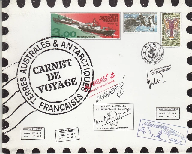 CARNET DE VOYAGE Terres Australes Et Antartiques Francaises EUR 25,00 ...