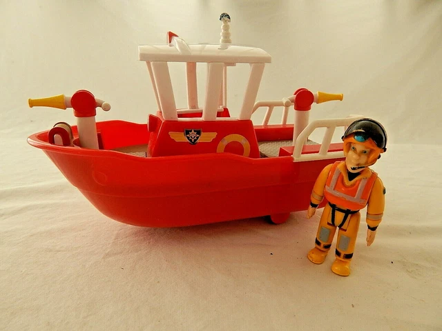 FIREMAN SAM SEA Rescue Posable Figure With Titan Fire Boat EUR 7,93 ...