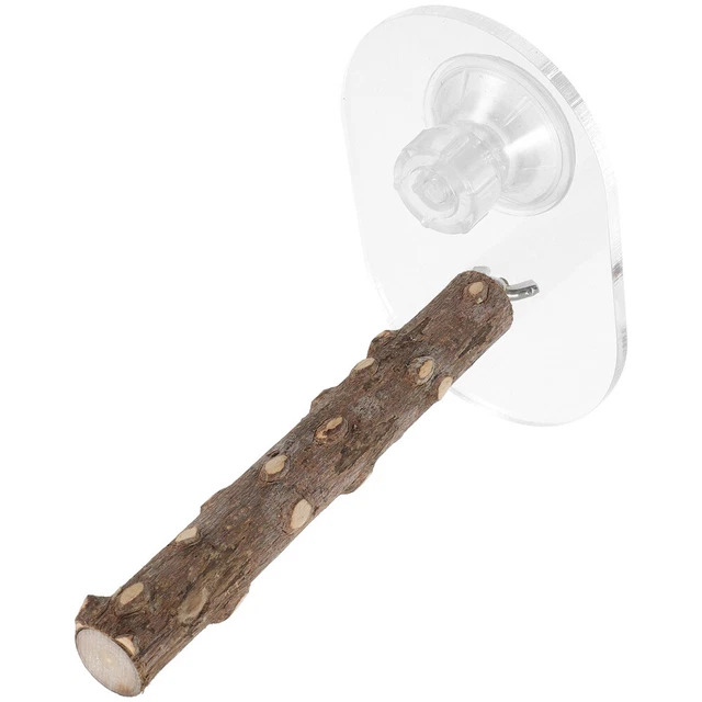 BIRD STAND PAW Grinding Stick Beak Wooden Parrot Perch Standing Pole £ ...