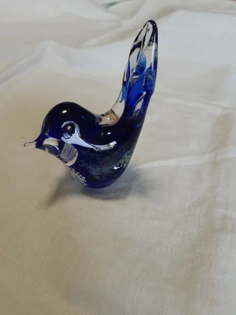 ALAN FOX GLASS Studio Australian Art Glass Bird Paperweight Signed $34. ...