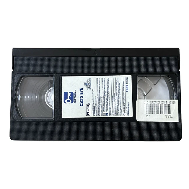 CAT’S EYE VHS Key Video Stephen King Night Shift 1985 80s Horror Drew ...