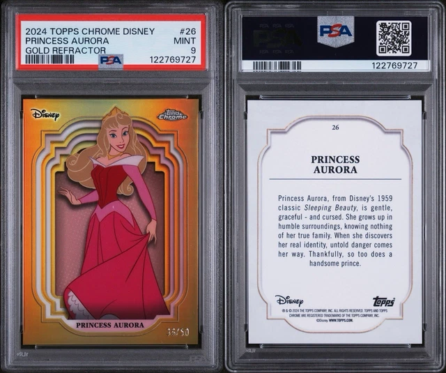2025 TOPPS CHROME Disney #120 Princess Aurora £3.60 - PicClick UK
