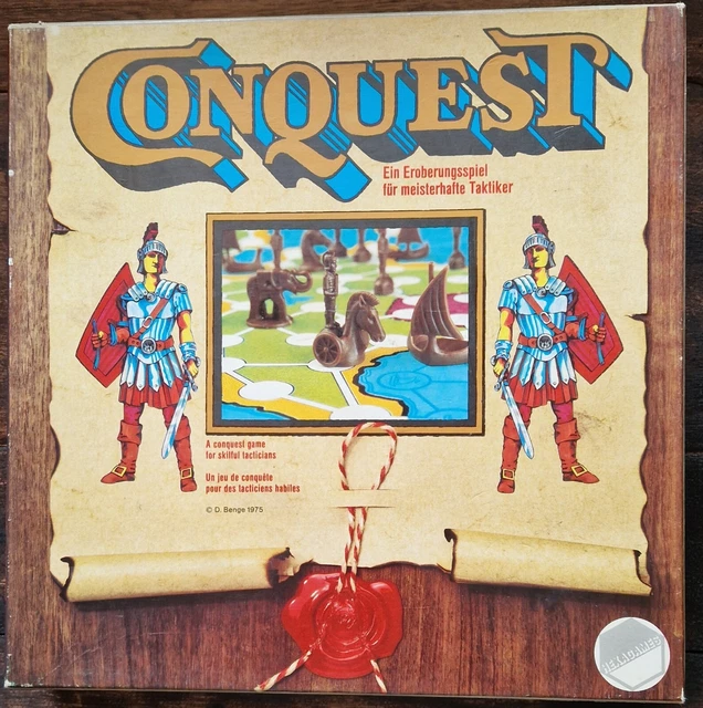 CONQUEST HEXAGAMES STRATEGIESPIEL Eroberungsspiel für Taktiker von 1975 ...
