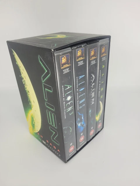 ALIEN SAGA TRILOGY VHS Box Set 1997 4x Vhs Boxset Videos Vintage Movie ...