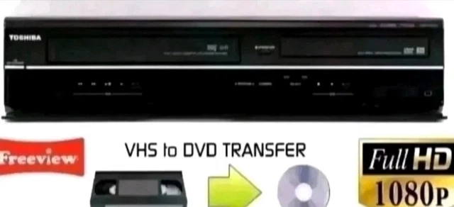 TOSHIBA HDMI VHS DVD Recorder Copy VHS to DVD New Remote & Set Up Guide DVR20KB £169.99 ...