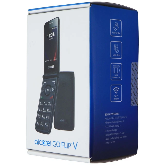TÉLÉPHONE PORTABLE ALCATEL Go Flip V (4051S) (Uniquement Verizon) - 8 ...