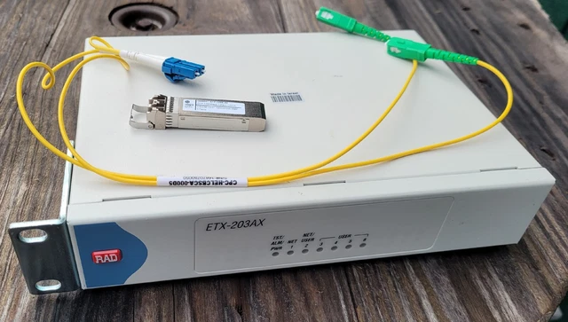 RAD ETX-203AX ACCESS Carrier Managed Ethernet Router - W/ Gig SFP ...