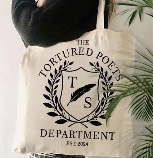 TAYLOR SWIFT TTPD The Tortured Poets Department TS Inspired Tote Bag ...