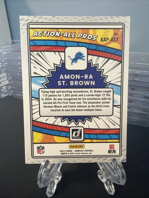 2025 PANINI DONRUSS Amon Ra St Brown Action All Pros #AAP-AST Detriot ...