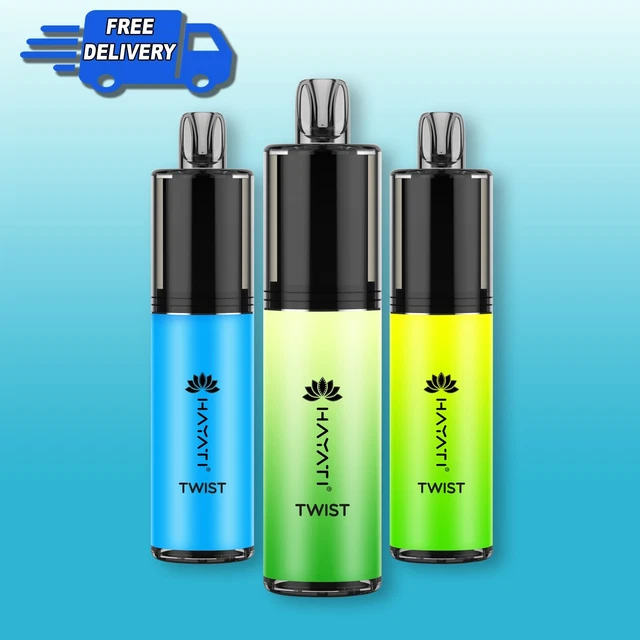 HAYATI TWIST 5000 Disposable Vape Kit | 5k Puffs | 20mg | 12ml | Big ...