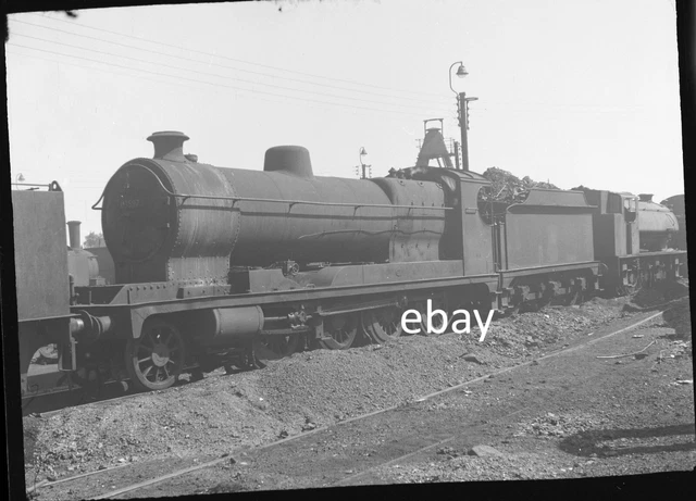 ORIGINAL LARGER NEGATIVE OF BR LNER STEAM LOCO 63597 at LANGWITH on 25 ...