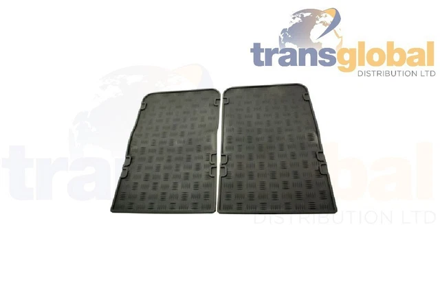 LAND ROVER DEFENDER 110 2nd Row Rear Rubber Floor Mats GI058 £79.95 ...