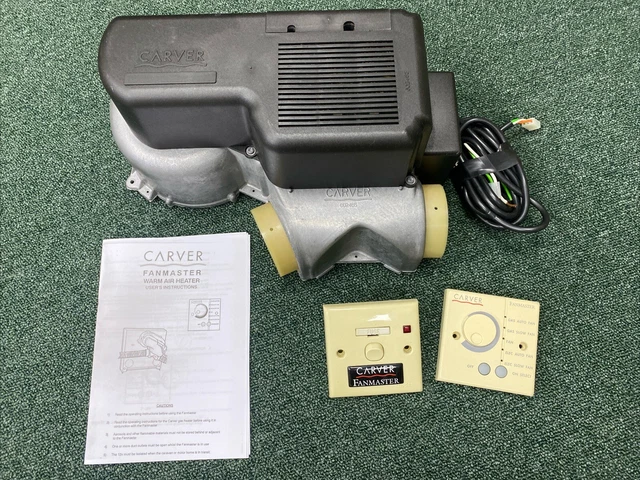 CARAVAN CARVER FANMASTER 240V Blow Air Heater Fire Fan £125.00 ...