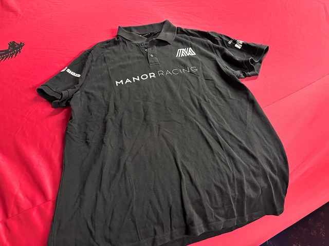 MANOR RACING MRT F1 Formula 1 Team Issued Race Polo Shirt 2016 size XL ...
