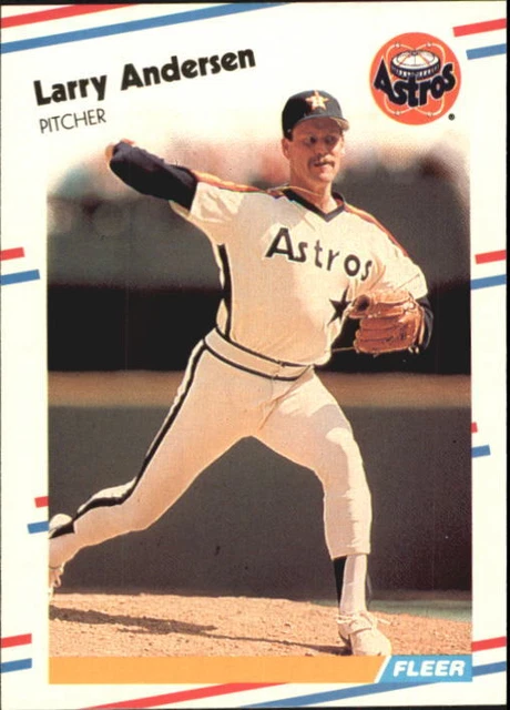 CARTE DE BASEBALL 1988 Fleer Glossy Houston Astros #438 Larry Andersen ...