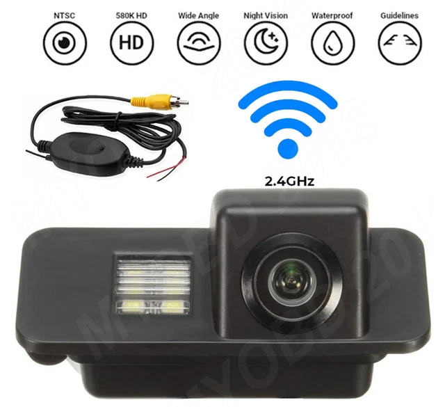 WIRELESS REVERSE CAMERA For Ford Fiesta [MK6 MK7 MK8] Number Plate ...