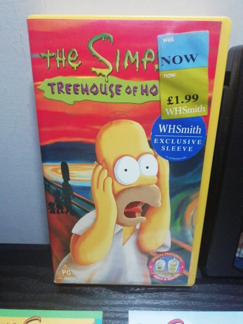 RARE SLEEVE - The Simpsons - VHS Video Tape PAL UK - Treehouse Of ...