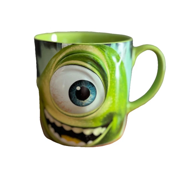 DISNEY STORE PIXAR Monsters Inc Mike Wazowski 3D Mug Scream Team Leader ...