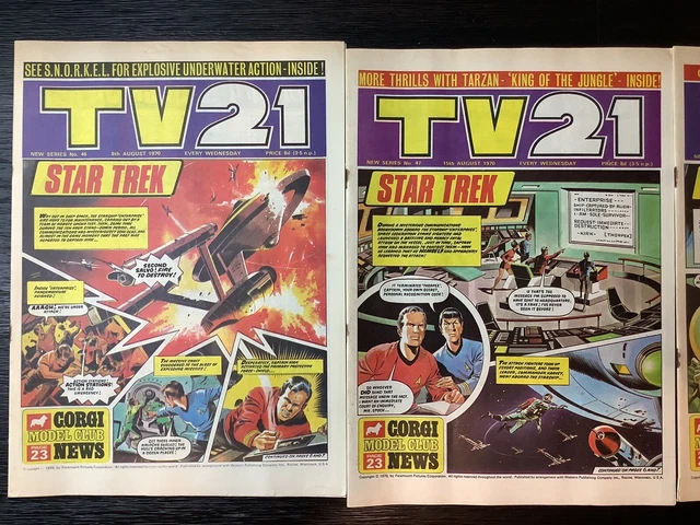 TV21 UK COMIC Magazines #46-48 1970: Tarzan / Land Of The Giants £19.75 ...