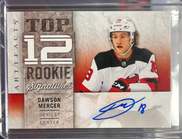 2022-23 ARTIFACTS TOP 12 Rookie Signatures Dawson Mercer $30.00 ...
