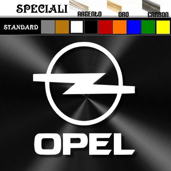 ADESIVO STICKER OPEL +LOGO logo prespaziato, decal tuning auto moto ...