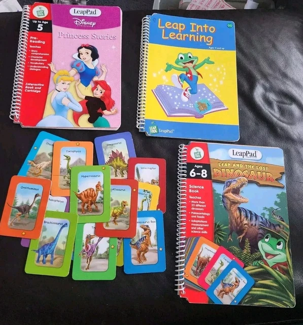 LEAPFROG LEAPPAD LEARNING X3 Books Only ,Dinasour, Disney Princess ...