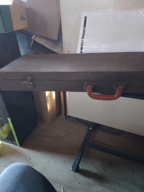 VINTAGE CARPENTERS TOOL box With Handle And Locks.tool box made in 1940 ...