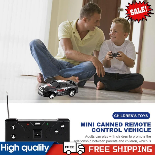 COKE CAN MINI Cans RC Car with Roadblocks Plastic Micro Racing Car for ...