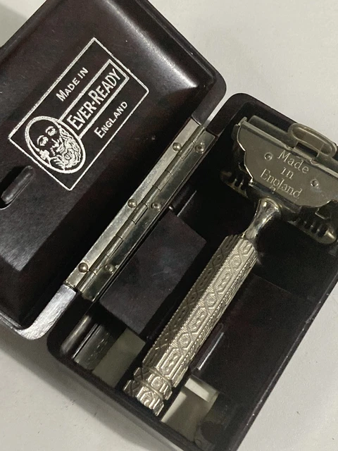 VINTAGE EVER READY Safety Razor, Bakelite Box EUR 34,97 - PicClick IT