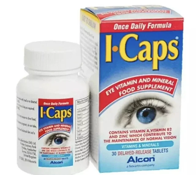 ICAPS LUTEIN AND Zeaxanthin Formula 30 Tablets (7642) expiry date 06/ ...