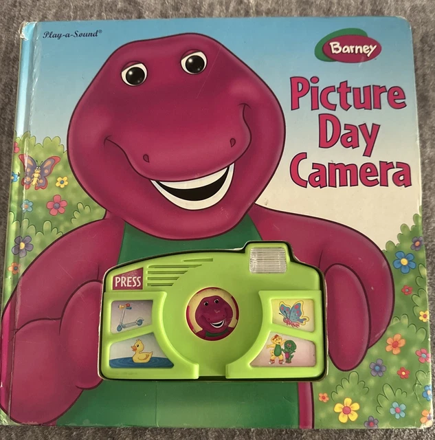 VTG BARNEY PICTURE Day Camera Interactive Book Talking Dinosaur Friends ...