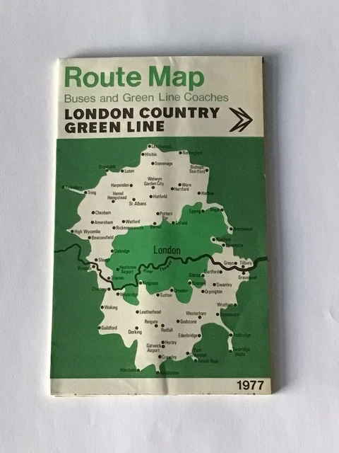 BUSES AND GREEN Line Coaches Route Map - London Country Green Line ...