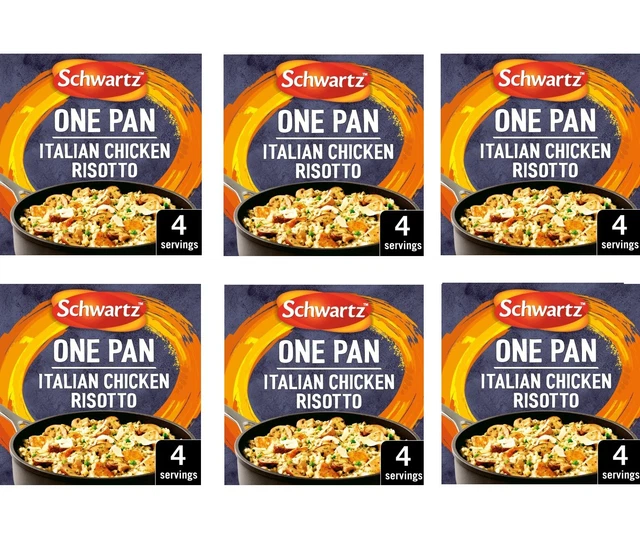 SCHWARTZ ONE PAN Italian Chicken Risotto 28g PACK OF 4 $12.01 - PicClick AU