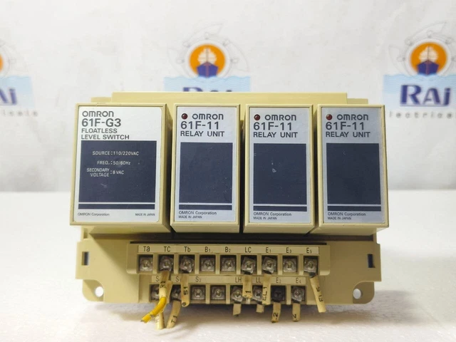 OMRON 61F-G3 FLOATLESS Level Switch With 3 Relay Unit 61F-11 61Fg3 61F11 £184.49 - PicClick UK