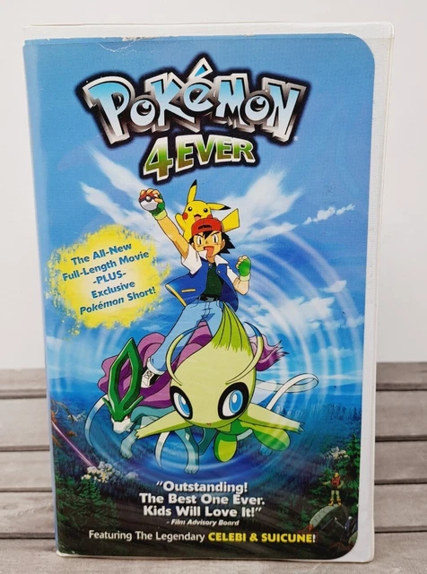POKEMON 4EVER (VHS, 2003) White Clamshell Celebi Suicune Nintendo VTG ...