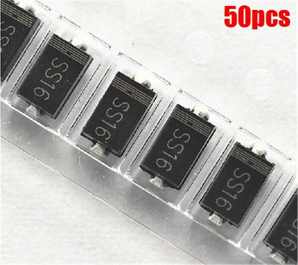 SS16 DO-214AC 60V 1A SR160 50Pcs Diode Schottky New Ic rw $1.99 ...