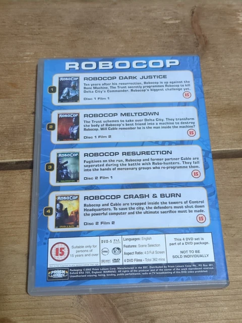 ROBOCOP THE PRIME Directives 1 2 3 4 FULL SET DVD's (2002) PAL Region 2 ...