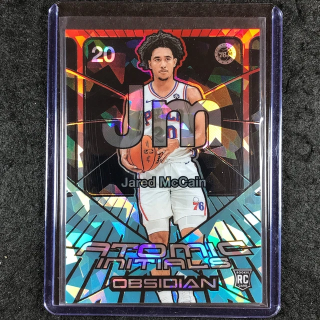 2024-25 OBSIDIAN JARED MCCAIN Atomic Initals Rookie Fire and Ice 11/30 ...