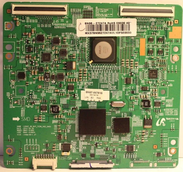 40& SAMSUNG LED/LCD Tv Un40Fh6030Fxza T-Con Board Bn96-27247A $12.94 ...