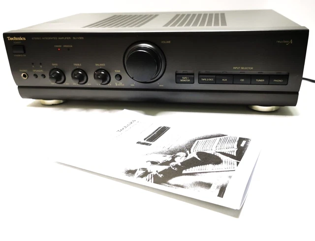 TECHNICS SU-V300 STEREO Integrated Amplifier - Serviced 1 Year Warranty ...