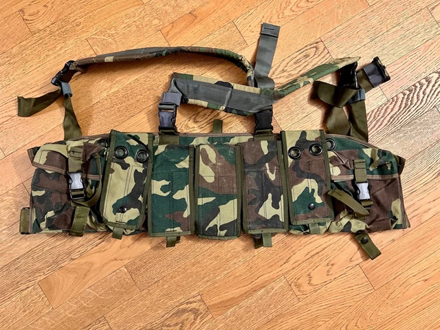 AWS CHEST RIG Black over Coyote DELTA CAG £50.00 - PicClick UK