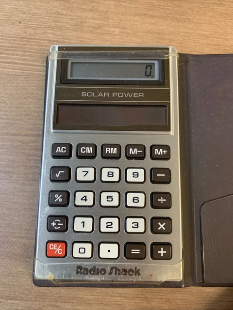 VINTAGE RADIO SHACK ec-402 Calculator With Fold Out Case Working Retro ...
