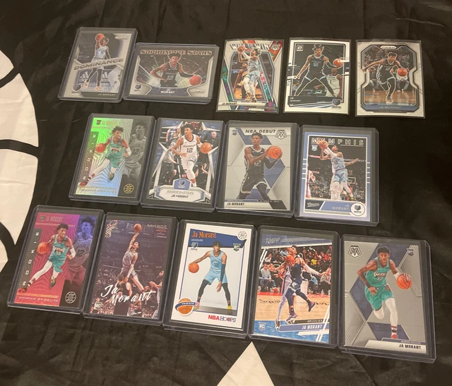 PANINI JA MORANT rookie card and 2nd year card lot - 9 Rookie Cards inc ...