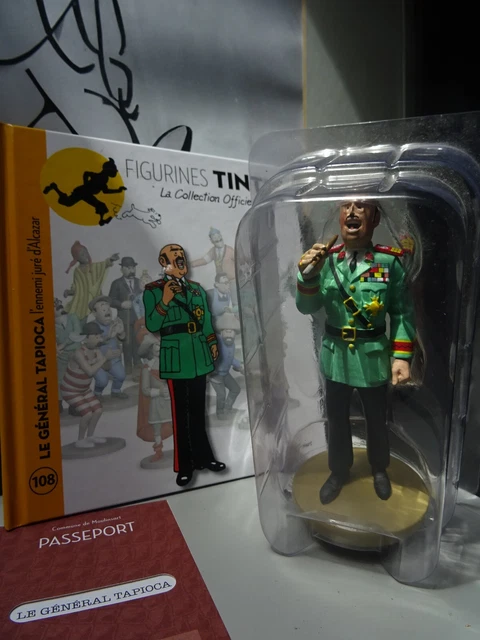 FIGURINE TINTIN N° 108 LE GENERAL TAPIOCA collection officielle EUR 125 ...