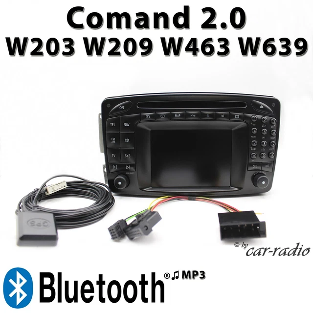 ORIGINAL MERCEDES COMAND 2.0 Bluetooth Radio W203 W209 W463 W639 Autoradio Set2 EUR 549,99 ...